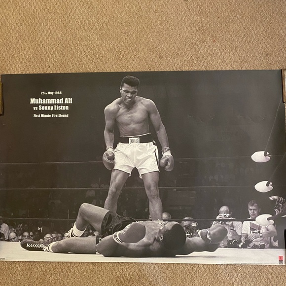 Art | Muhammad Ali Vs Sonny Liston First Round Knockout Poster 36x24 ...